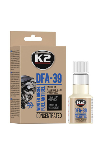 K2 DFA-39 50 ML - Zapobiega żelowaniu oleju napędowego w temperaturze do -39°C > K2